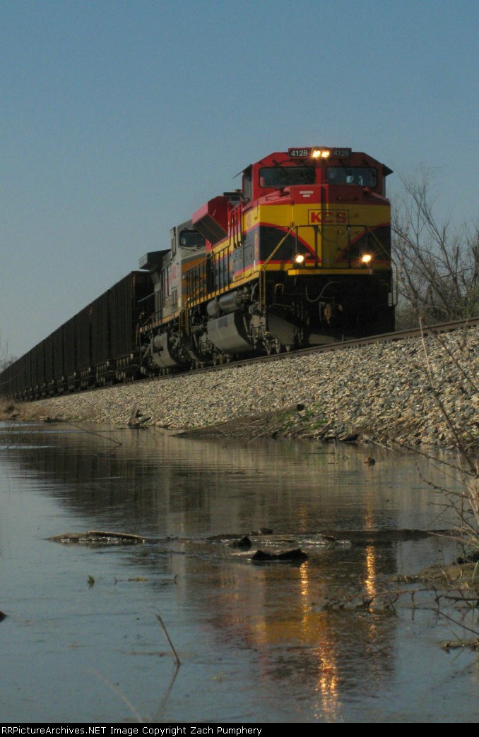 Southbound KCS Loaded Coal Train